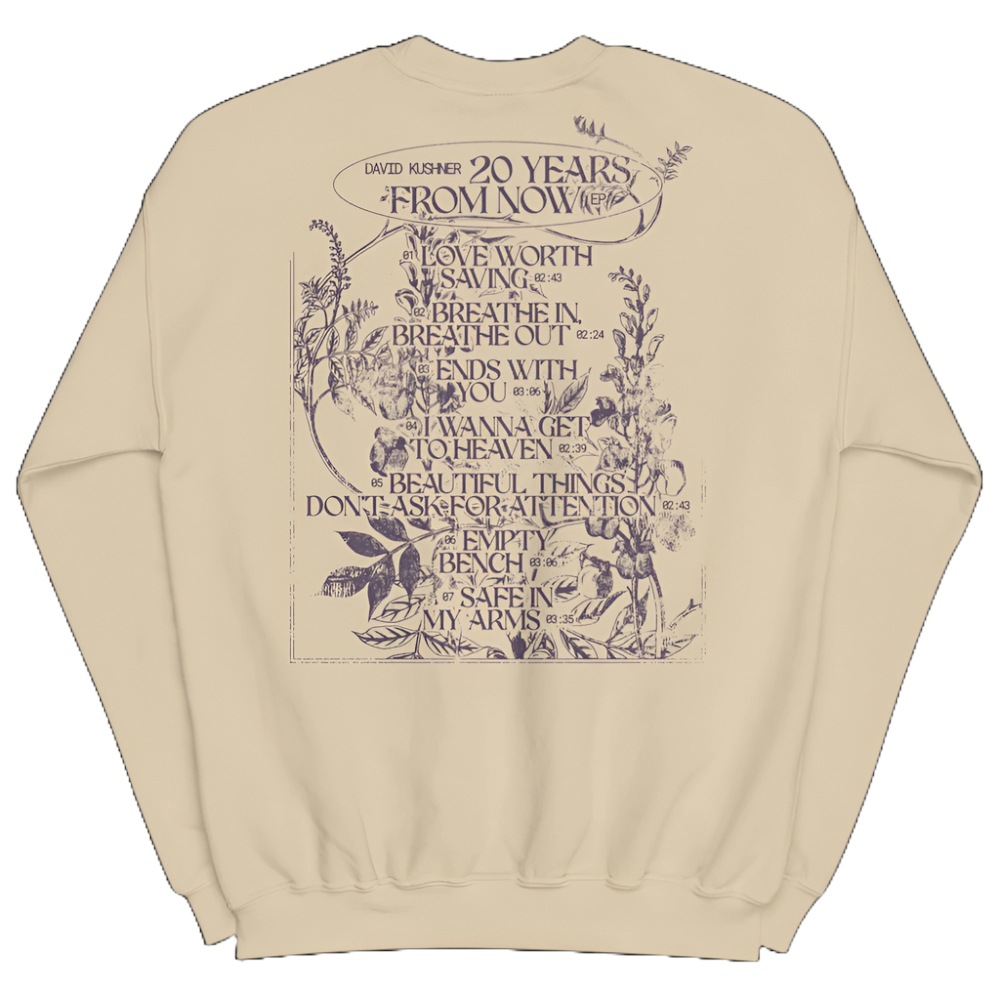 "20 Years From Now" Vine Crewneck - David Kushner Official Store